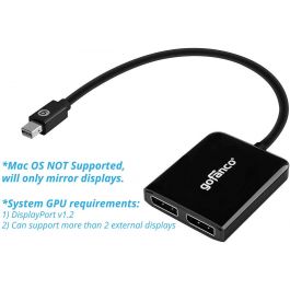 Mini DisplayPort 1.2 MST Multi-Monitor Splitter | Gofanco