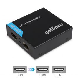 2-Port 4K@30Hz HDMI Splitter | gofanco