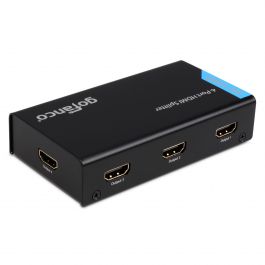 4-Port 4K@30Hz HDMI Splitter - Black | Gofanco